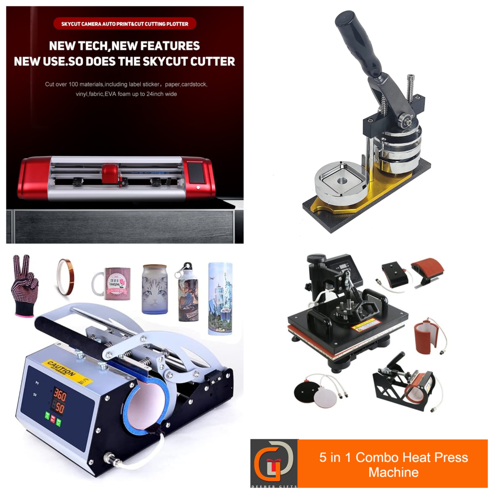 Deeher Gifts: Sublimation Raw Material | Heat Press Machines