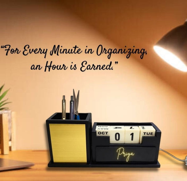 Desktop Organiser LED | For Engraving / Marking – Deeher Gifts